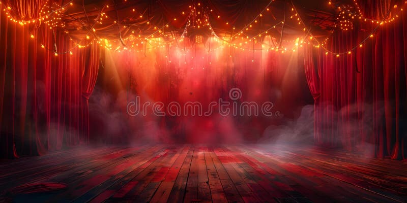 A Vibrant Circus Frame with a Tent Backdrop for Your Design. Concept ...