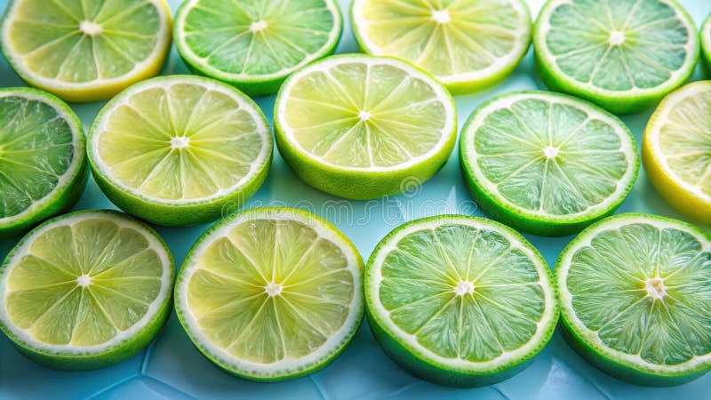 Vibrant Citrus Fruit Slices Arranged in a Visually Appealing Pattern on ...