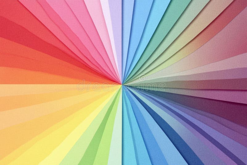 A Vibrant Close-up of a Circular Rainbow Pattern, Radiating Colors that ...