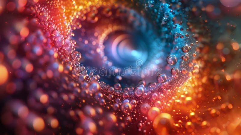 Vibrant Close Up of Colorful Object with Bubbles Stock Image - Image of ...