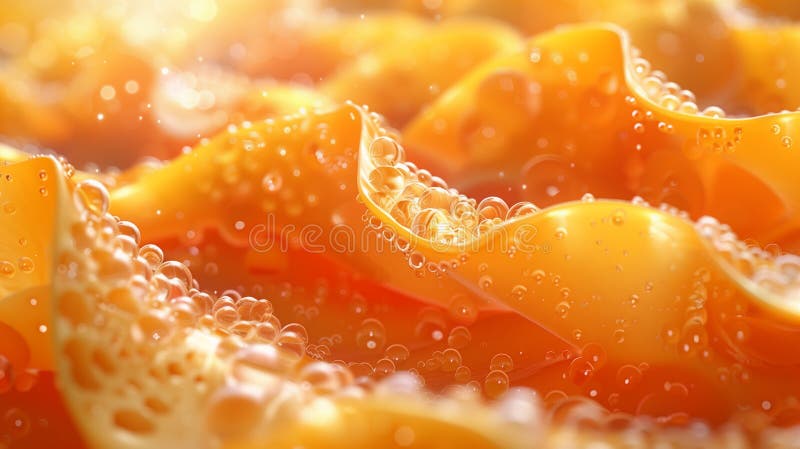 Vibrant Close-Up of Fresh Pasta Emerging from Boiling Water with ...