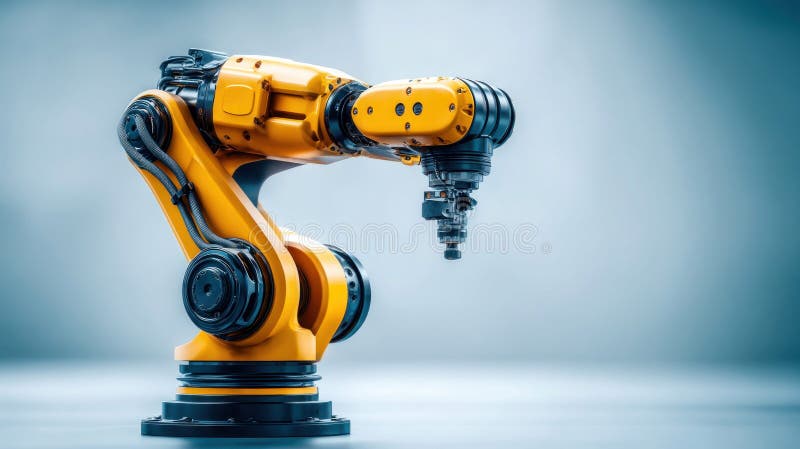 A Vibrant, Close-up Image of a Yellow Robotic Arm, Emphasizing Its ...