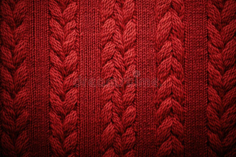 Close Up Red Knitted Fabric Texture Ribbed Pattern Stock Photos - Free ...