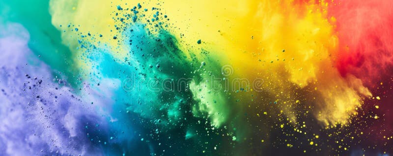 Vibrant Cloud of Powder in the Air Stock Photo - Image of powder ...