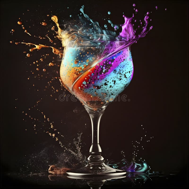 Cocktail Splatter Stock Illustrations – 715 Cocktail Splatter Stock ...