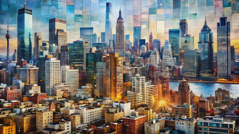 Urban Tapestry: a Collage of Cityscapes and Textures Generative AI AI ...