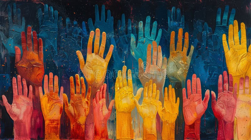 Community Diversity Hands Collage Stock Illustrations – 96 Community ...