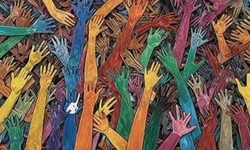 Overlapping Hands Stock Illustrations – 156 Overlapping Hands Stock ...