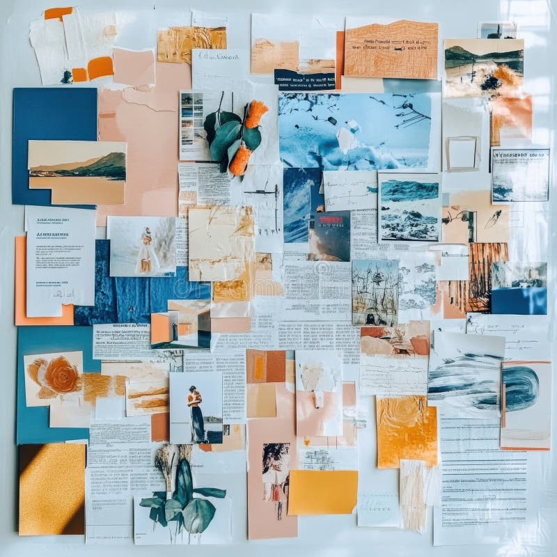 Creative Collage Featuring Mixed Media Elements with Quotes and Imagery ...