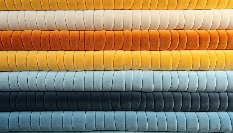 A Vibrant Collection of Colorful Textiles in a Textile Factory ...