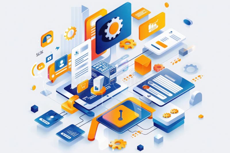 Innovative CRM Automation Tools in a Dynamic Digital Workspace Stock ...