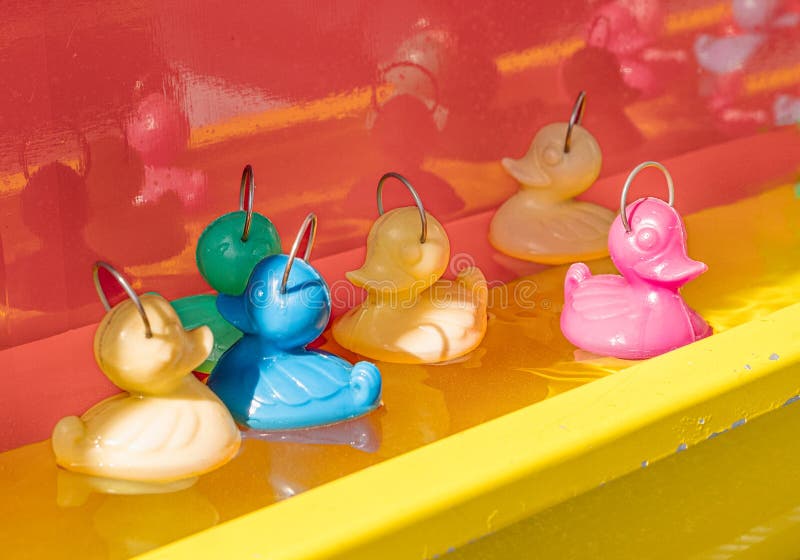 A Variety of Brightly Colored Rubber Ducks Set in a Joyful and Playful ...