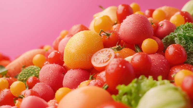 A Vibrant Collection of Diverse Vegetable Varieties, Artfully Arranged ...