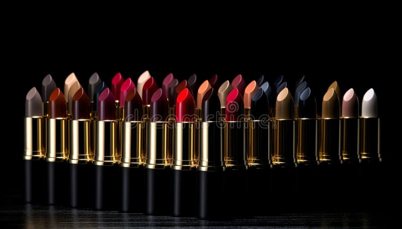 A Vibrant Collection of Multi Colored Lipsticks in a Row Generated by ...