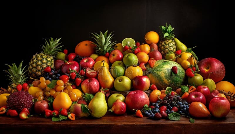 A Vibrant Collection of Ripe, Multi Colored Fruit for Healthy Eating ...