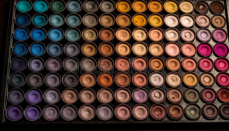 A Vibrant Collection of Shiny Glass Circles in a Row Generated by AI ...