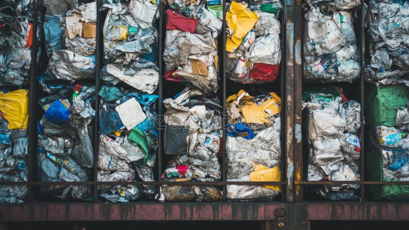 A Vibrant Collection of Sorted Waste Materials in Containers ...
