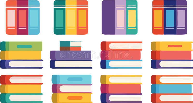 Stylized Book, School, Education, Reading, Literature, Isolated. Stock ...