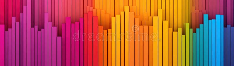 Vibrant Color Bars Create a Visually Appealing Abstract Background ...