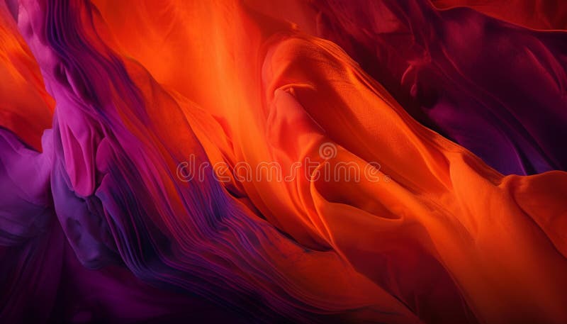 Vibrant Color, Burning Flames, Abstract Motion Flow Generated by AI ...