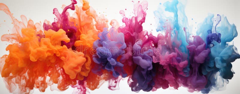Vibrant Color Explosion for Modern Abstract Banner Design. GenerativeAI ...
