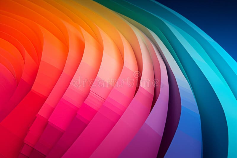 Vibrant Color Gradient Background Abstract Composition with Lines ...