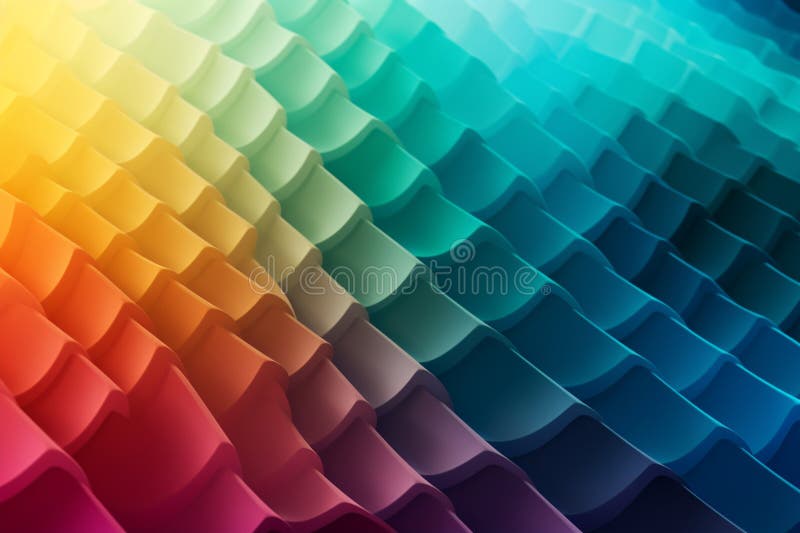 Vibrant Color Gradient Background Abstract Composition with Lines ...