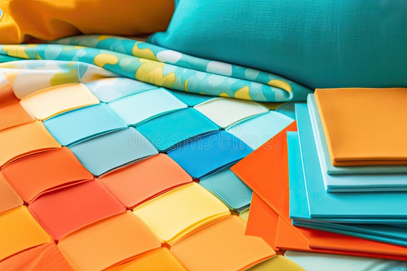 Vibrant Color Palette with Mix of Warm and Cool Shades Stock ... Vibrant Color Palette with Mix of Warm and Cool Shades Stock ...