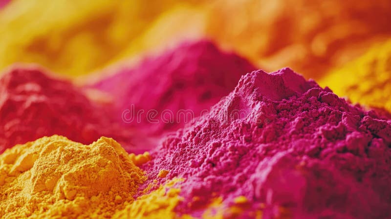 Vibrant Color Powders stock image. Image of small, generated - 366348417