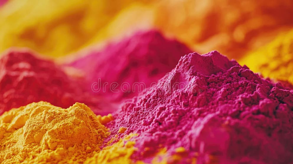 Vibrant Color Powders stock image. Image of small, generated - 366348417