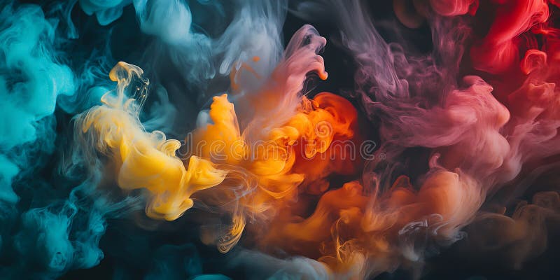 Vibrant Color Smoke Background Abstract Texture Images Stock ...