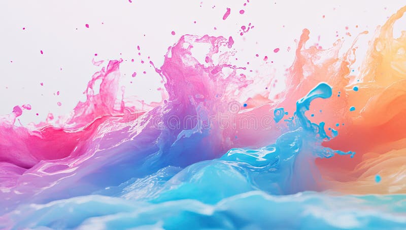 Pastel Paint Splash stock illustration. Illustration of fluid - 386726885