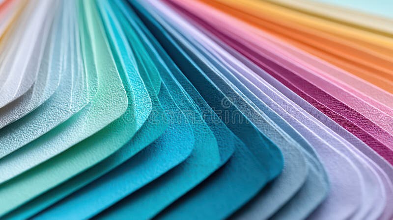Vibrant Color Swatch Fan Deck Samples Close Up Background Stock Photo ...