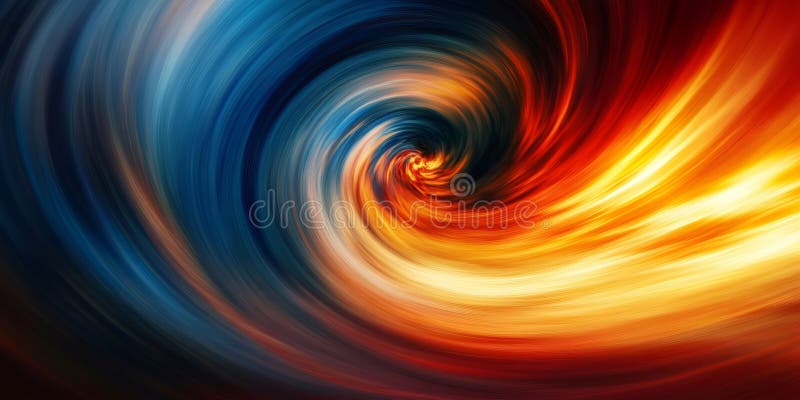 Vibrant Color Vortex Spiraling Dynamically, Blending Warm and Cool Hues ...