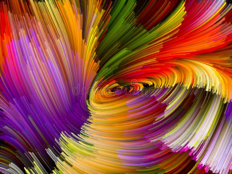Vibrant Color Vortex stock illustration. Illustration of concept - 56046163