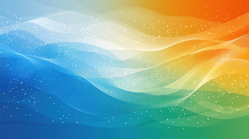 Vibrant Color Waves with Subtle Details Stock Illustration ...