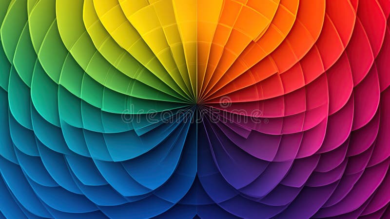 Vibrant Color Wheel Pattern Stock Illustration - Illustration of ...