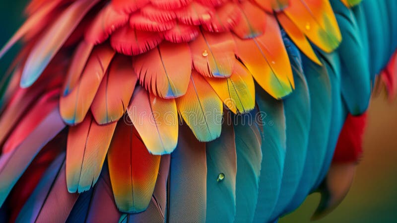 Vibrant colored feathers stock illustration. Illustration of poster ...