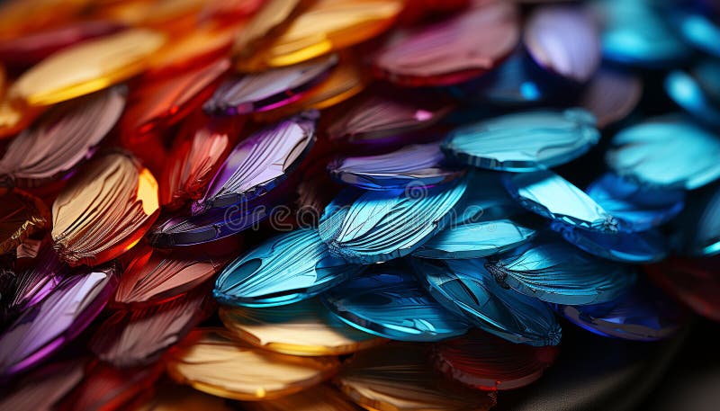 Vibrant Colored Glass Circles Create Abstract Fashion Backdrop ...