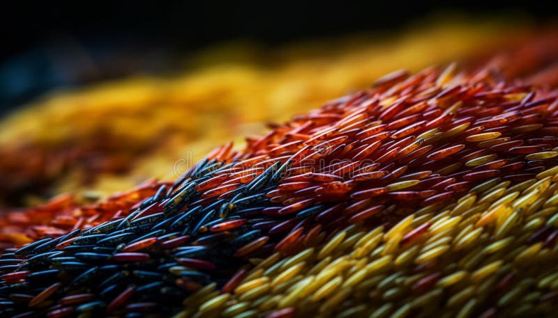 Vibrant Colored Organic Leaf Pattern Adds Texture To Healthy Meal ...