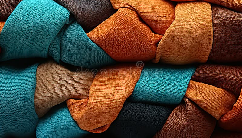 Vibrant Colored Textiles Create a Clean Backdrop for Fashion Design ...