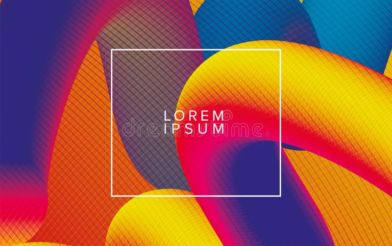 Vibrant Colored and Waved Background with Frame Vector Design Stock ...