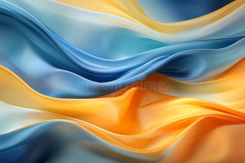 Vibrant and Colorful Abstract Background Featuring Wavy Layers of ...