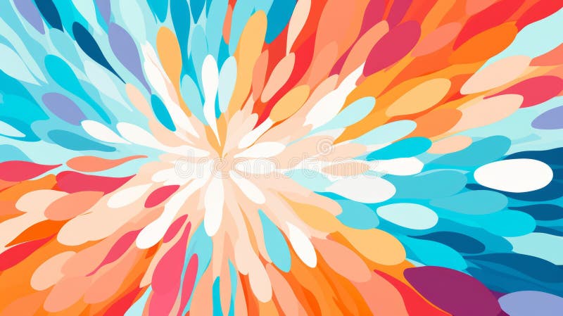Playful and Energetic Abstract Pattern with a Burst of Hues Stock ...