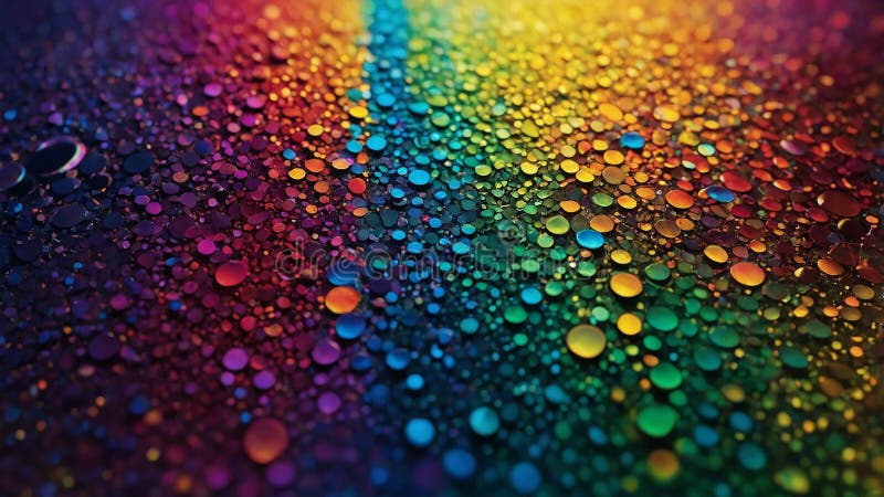 Vibrant and Colorful Abstract Digital Art with Rainbow Textured ...