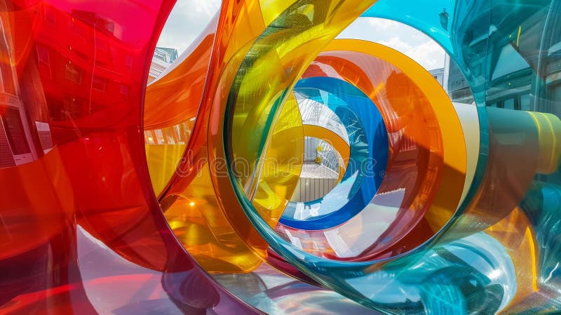 Colorful Abstract Bubble Maze Structure Generative AI Stock ...