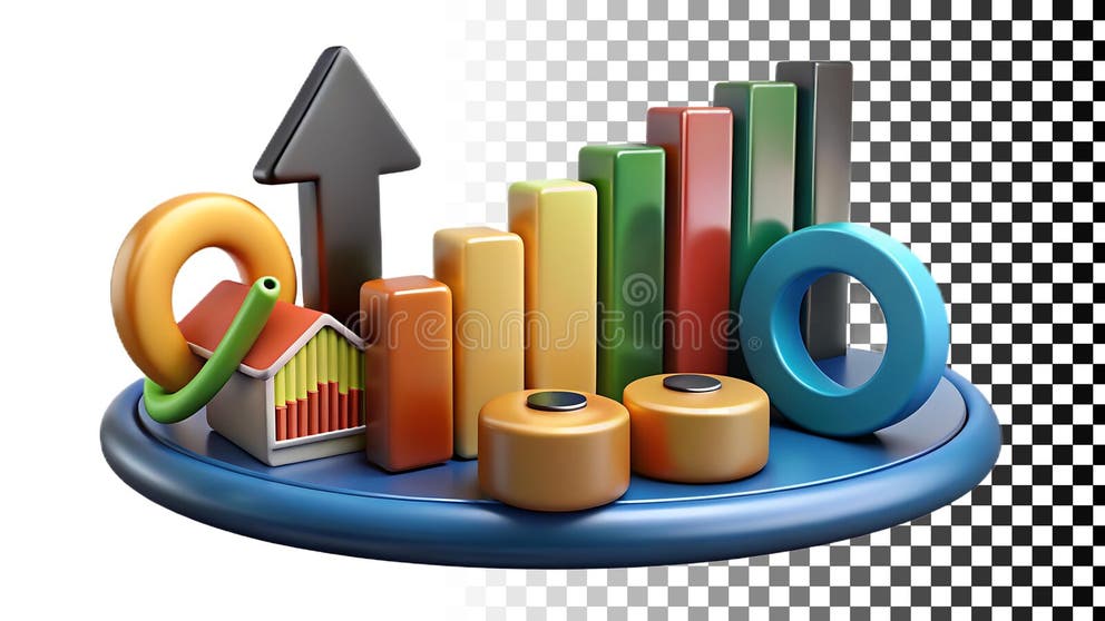 Colorful Bar Chart Icon, Data Visualization for Business and Finance ...