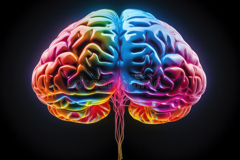 Colorful Synapses of Neural Communication in the Human Brain. the Human ...