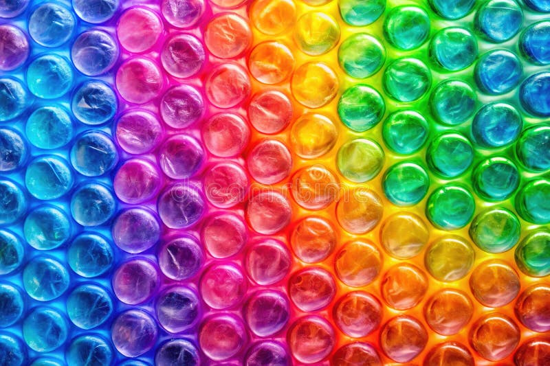 Vibrant Colorful Bubble Wrap Texture Background a Playful and Engaging ...