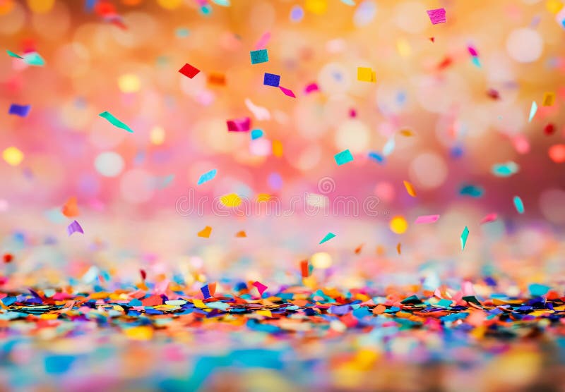 Vibrant Colorful Confetti Celebration Background High Quality Image ...